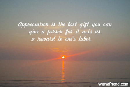 Gift Of Appreciation Quotes
